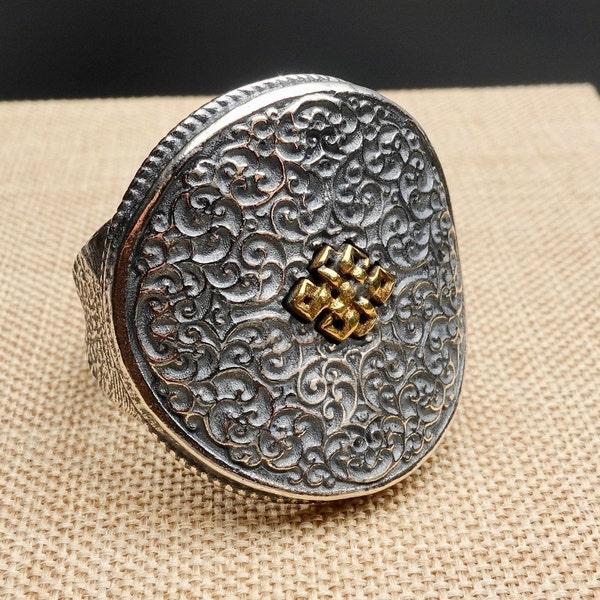 Mens Silver Ring - Etsy