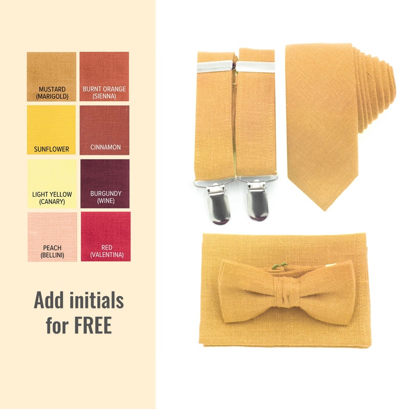 Mustard Tie - Etsy