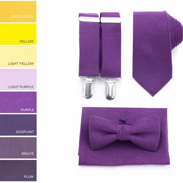 Dark Purple Tie - Etsy