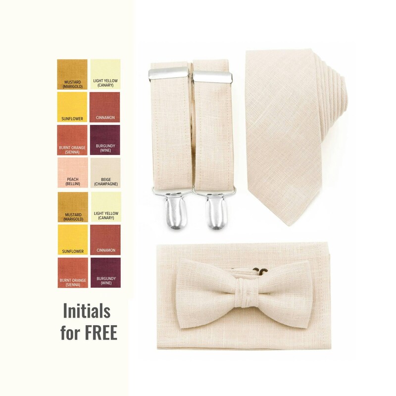 Beige Bow Tie - Etsy