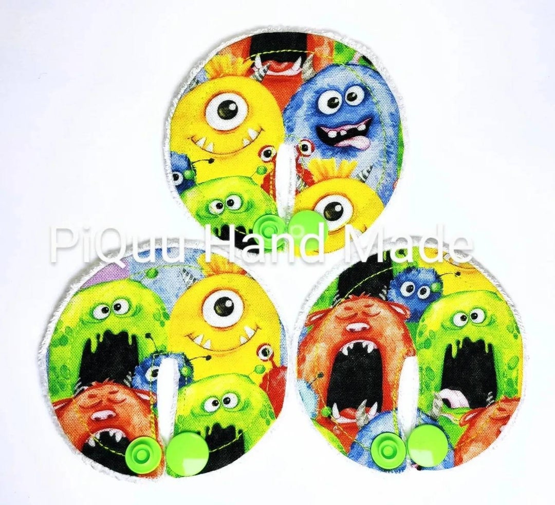 Halloween Monsters, Aliens SET of 3, 5, 8,10 Feeding Tube Pads, PEG ...