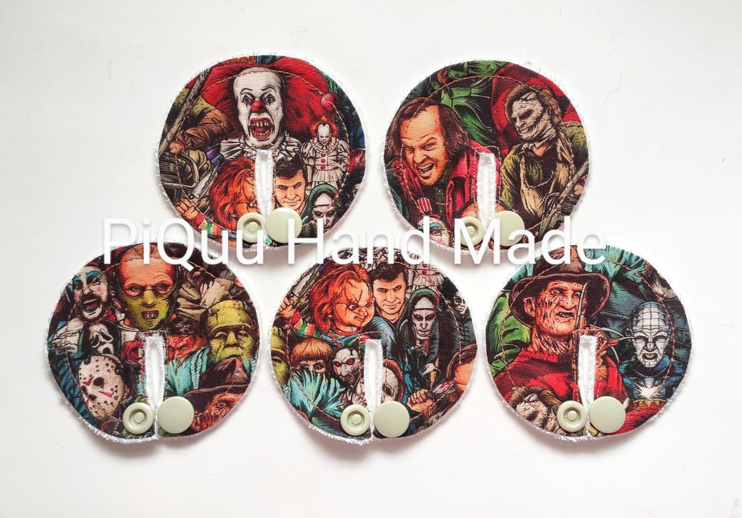 Halloween Horror Movie SET of 3-10 Feeding Tube Pads PEG Covers Gtube ...