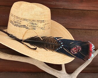 Cowboy hat feather | Etsy