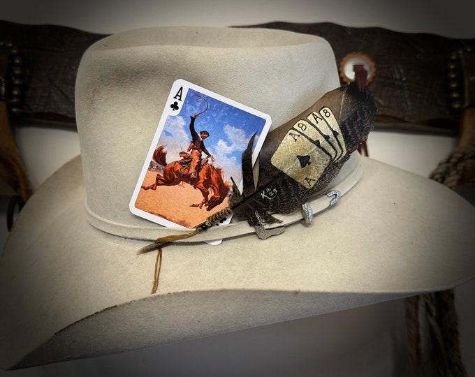 Playing Card HAT ACCESSORIES, Custom Hat Accessory, Vintage Style ...