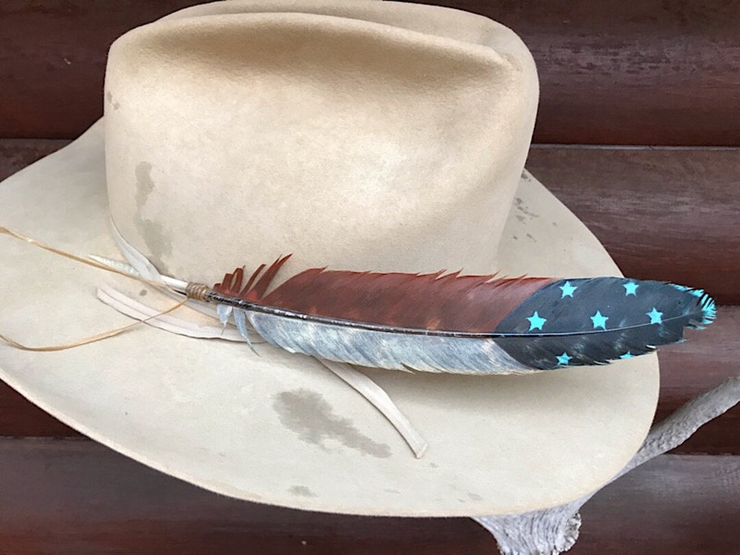 New Americana Cowboy Hat Feather, Rustic, Retro Cowboy Western Wear ...