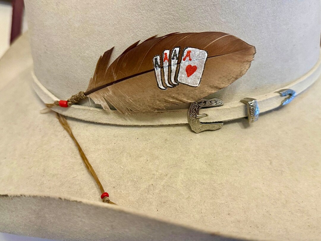 Custom Cowboy Hat Feather, Western Retro Fashion, Mini Covert Turkey ...