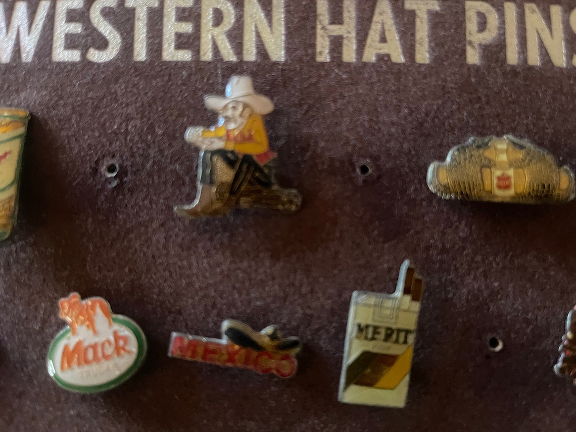 Vintage Western HAT PINS Rare Retro Fashion Boho Western - Etsy