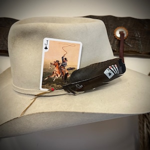 Playing Card HAT ACCESSORIES, Custom Hat Accessory, Vintage Style ...