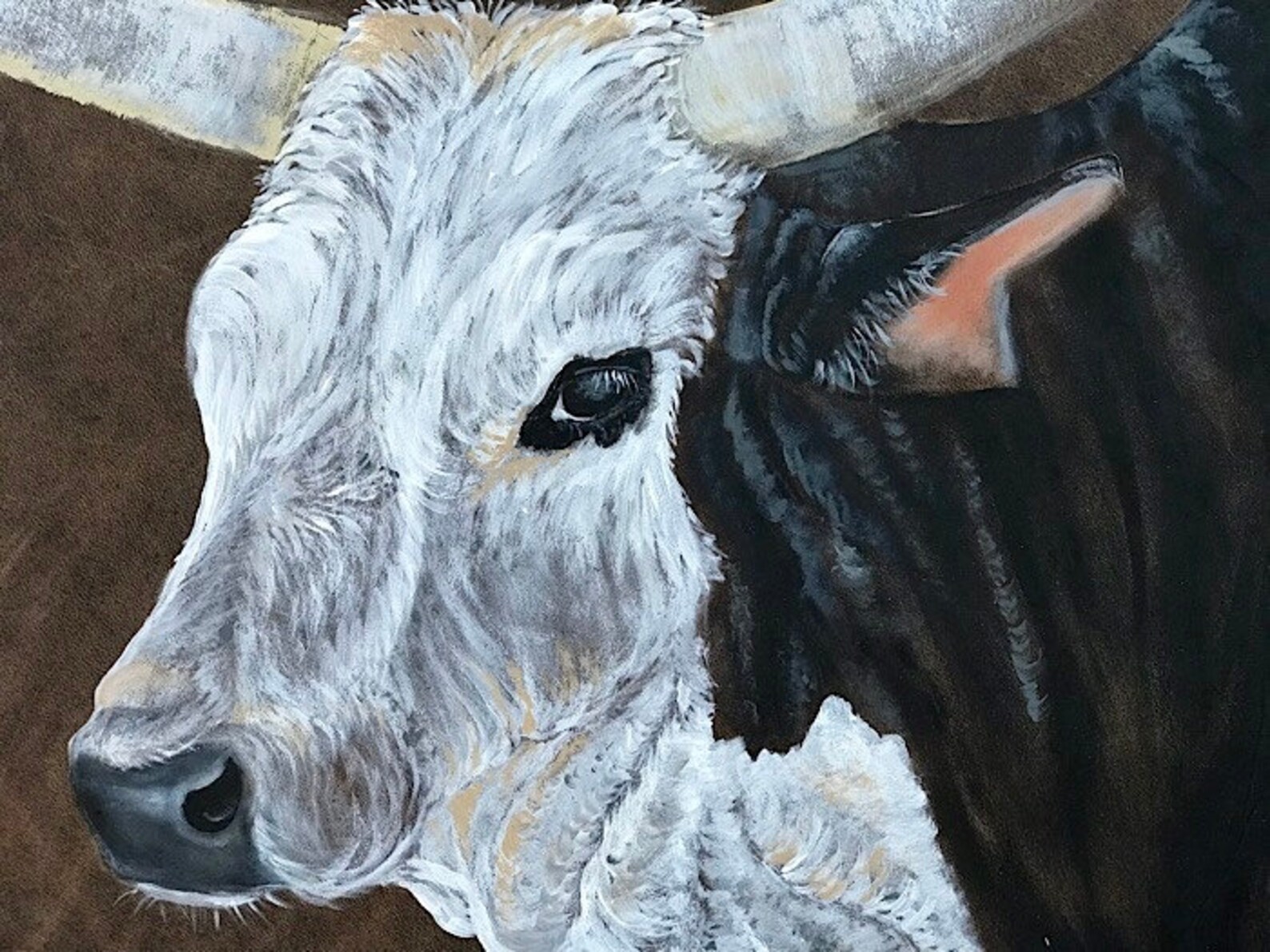 Western art bull art PBR bucking bull original acrylic | Etsy