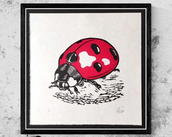 Ladybug Print - Etsy UK