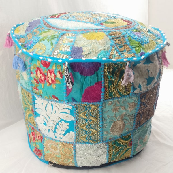 Turquoise Pouf - Etsy