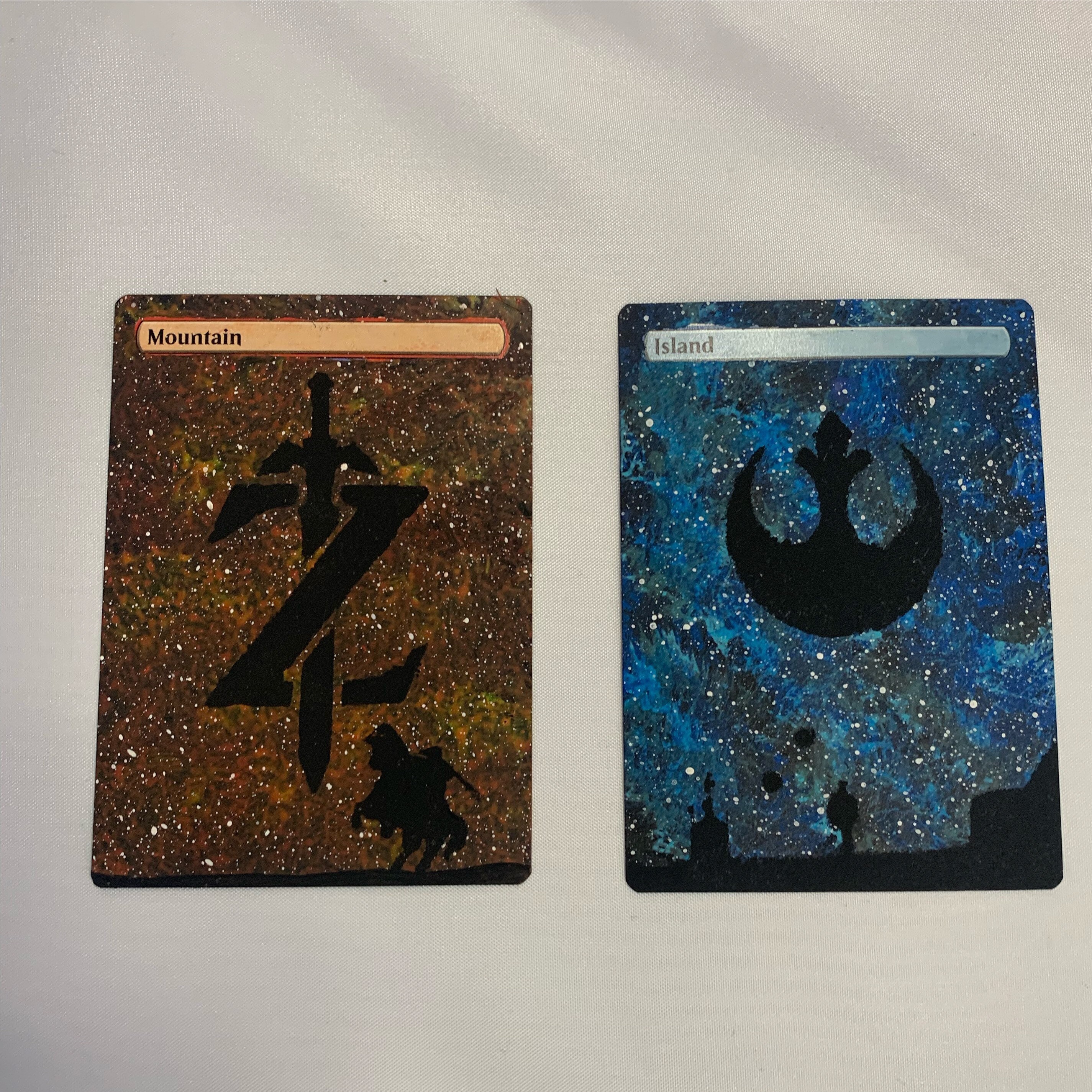 Galaxy Painted Card - Etsy