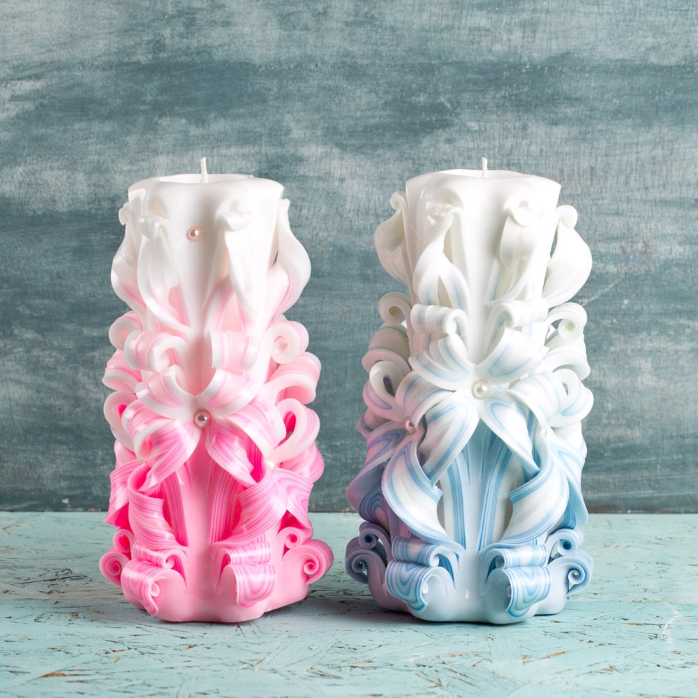 Big Wedding Bride Candle Wedding Decoration Carved Candle - Etsy Israel