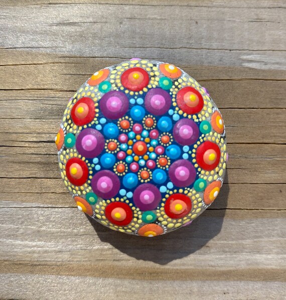 Authentic Elspeth Mclean Jewel Drop Mandala Stone | Etsy