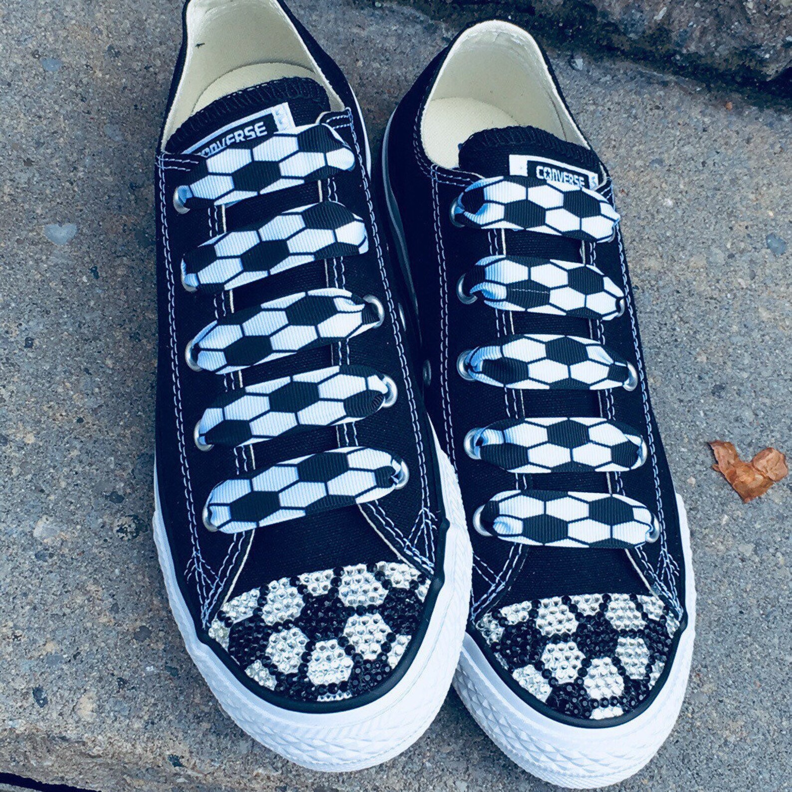 Soccer Bling Converse Shoes. Women's Converse Running Shoes. Sport ...