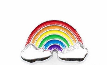 Rainbow Croc Charm. Rainbow Charm. Small Rainbow & Clouds Charm ...
