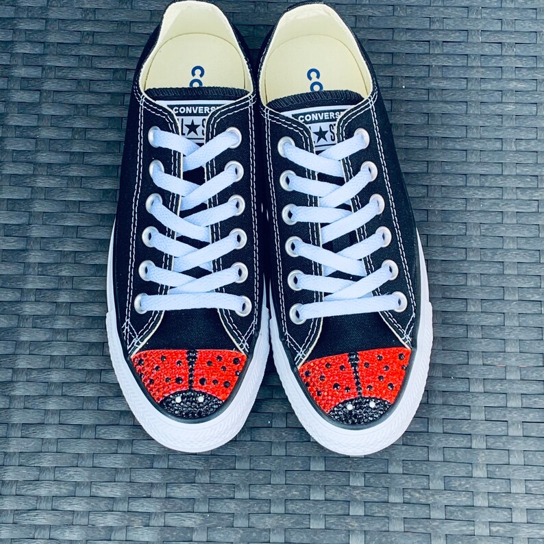 Women's Ladybug Bling Converse Shoes. Custom Converse - Etsy