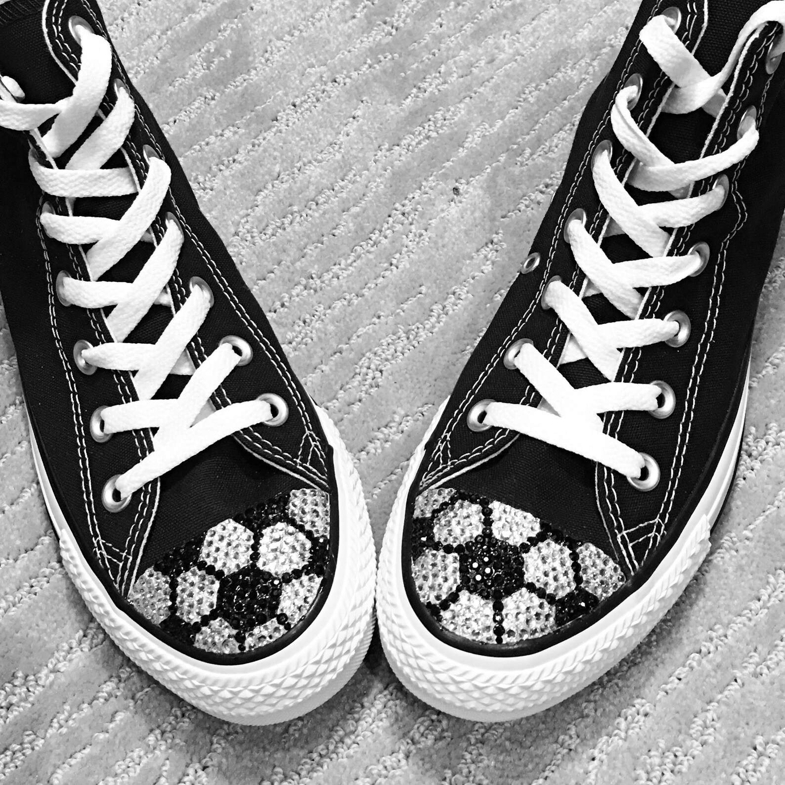 Soccer Bling Converse Shoes. Women's Custom Soccer Shoes. Soccer Mom ...