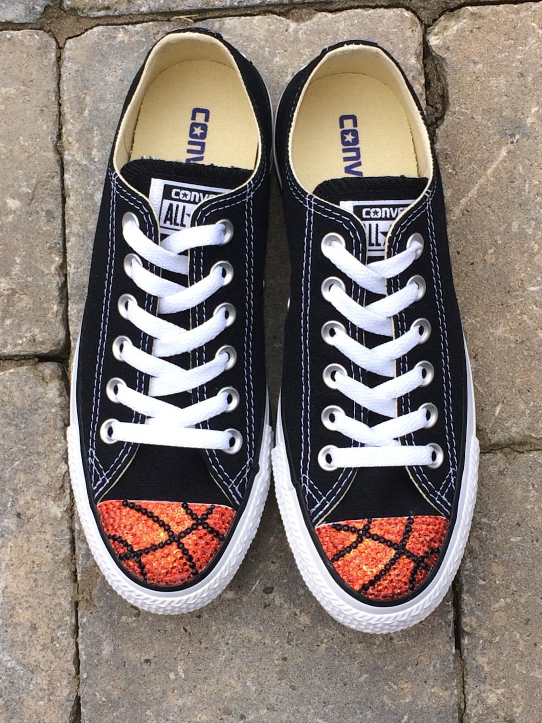 Basketball Blinged Shoes. Basketball Converse Shoes. Women's Converse ...