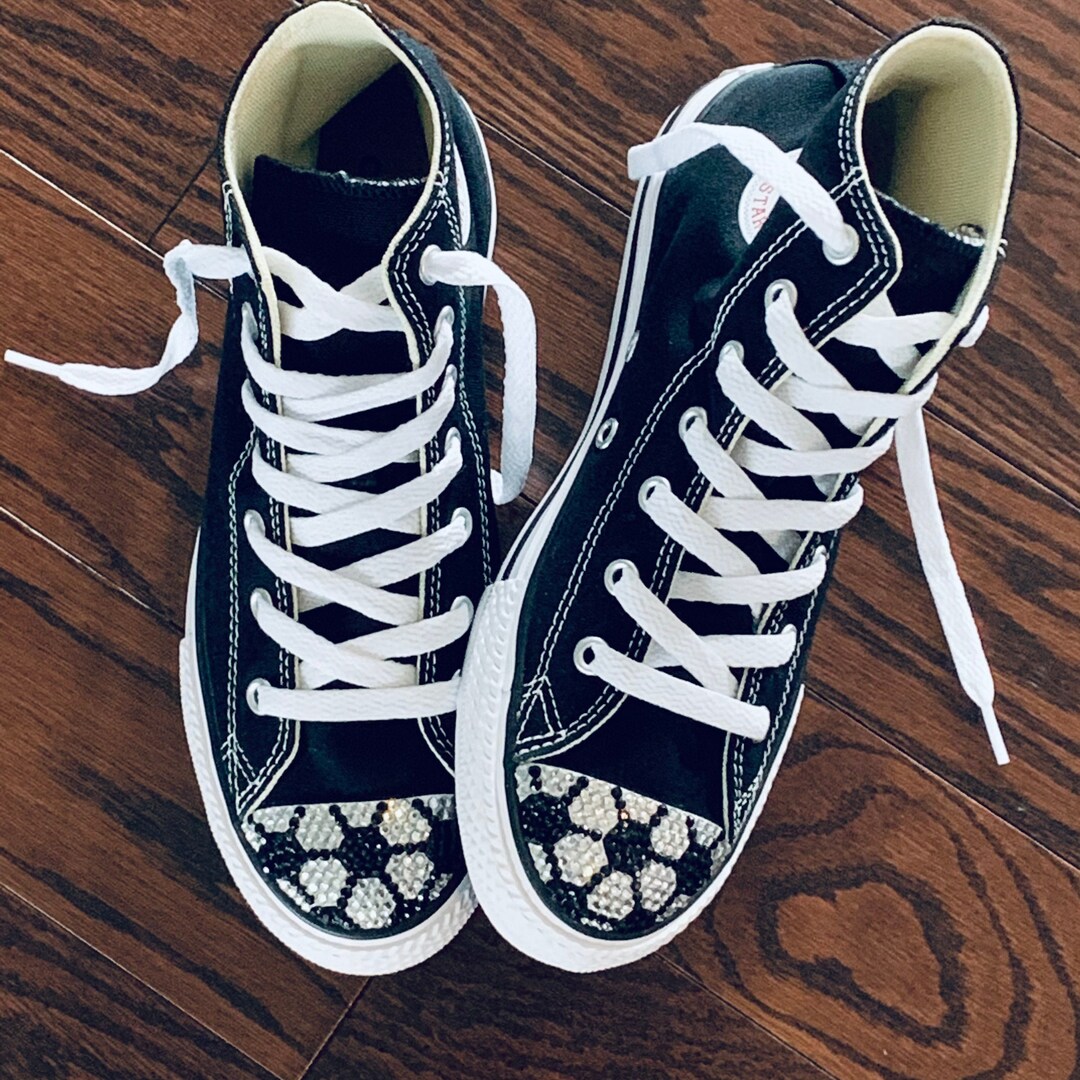 Bling Converse Soccer Shoes. Custom Converse Girl's Shoes for Soccer ...