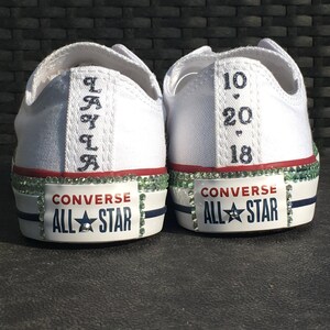 Iron on Decals for Rear Seam of Converse Shoes. DIY Customize With a ...