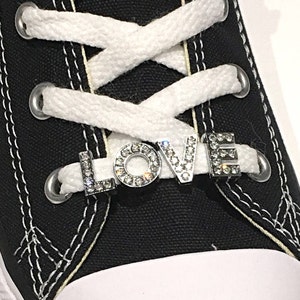 Alphabet Letter Rhinestone Shoelace Charm, Personalize Shoe Jewelry ...