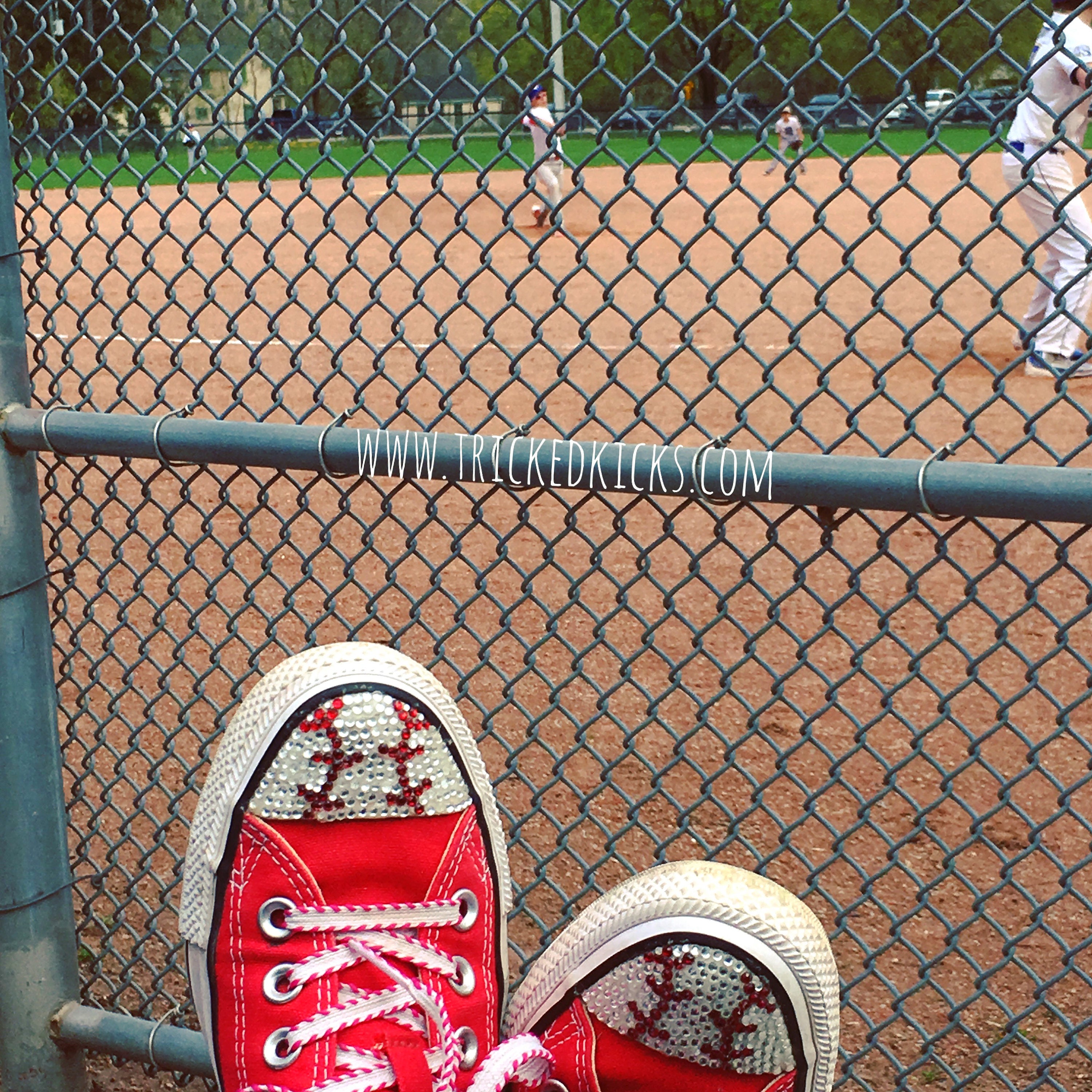 Baseball Bling Converse Shoes. Women's Custom Converse. | Etsy