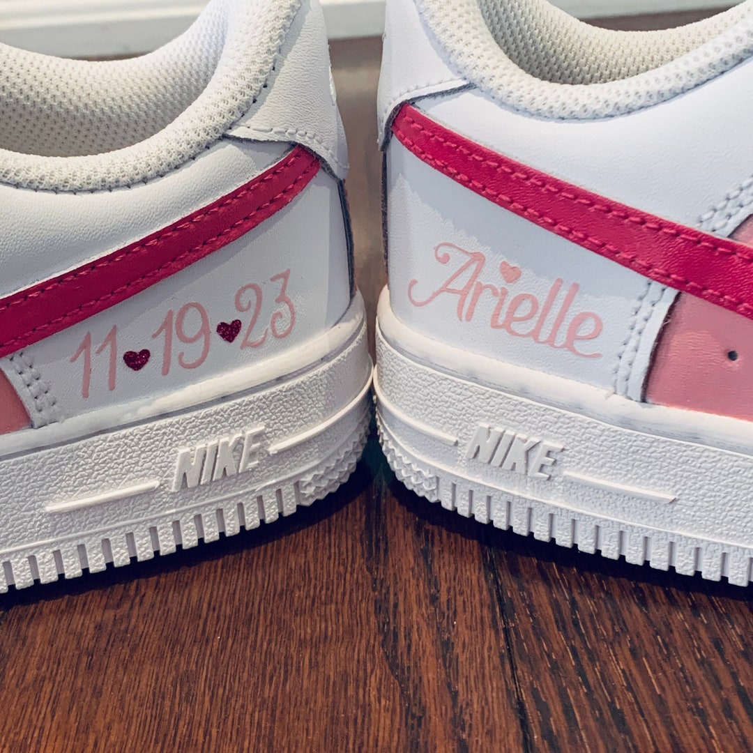 Nike Iron on Decals. Customize Shoes W/ Date, Name, Word. Personalized ...