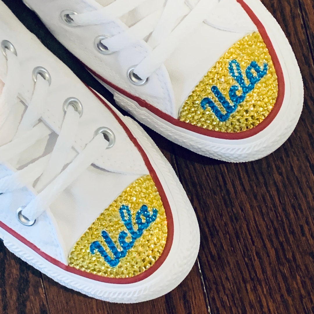 Kids' College Logo Bling Converse – Custom University Swag Sneakers ...