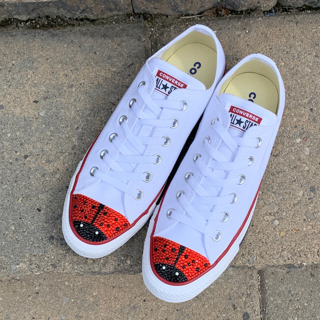 Toddler Ladybug Bling Converse Shoes. Ladybug Outfit. Custom Ladybug ...