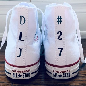 Iron on Decals for Rear Seam of Converse Shoes. DIY Customize With a ...