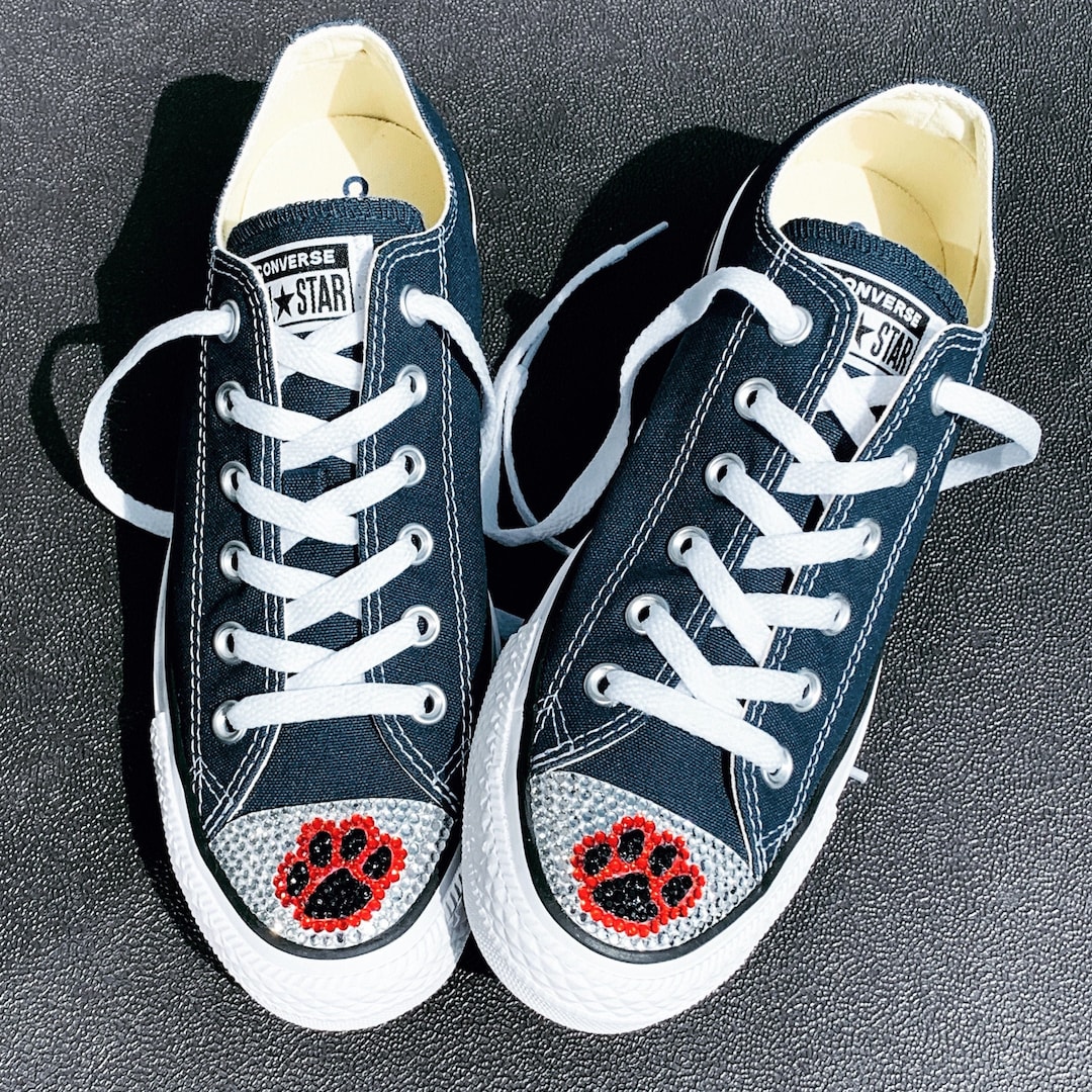 Animal Converse Shoes. Dog/cat Paw Print. Women's Custom Converse. Paw ...