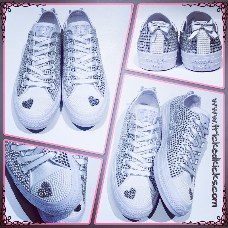 Rhinestone ADD ON to Shoe Purchase. Custom Bling Converse. - Etsy