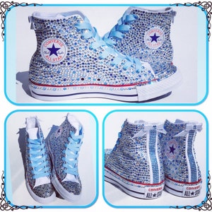 Rhinestone ADD ON to Shoe Purchase. Custom Bling Converse. Date, Name ...