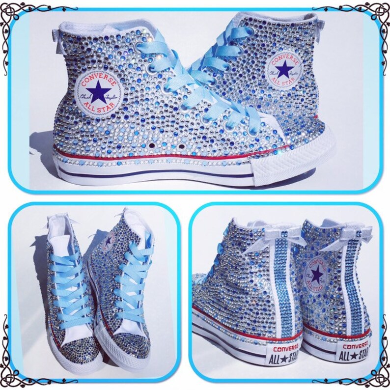 Rhinestone ADD ON to Shoe Purchase. Custom Bling Converse. - Etsy