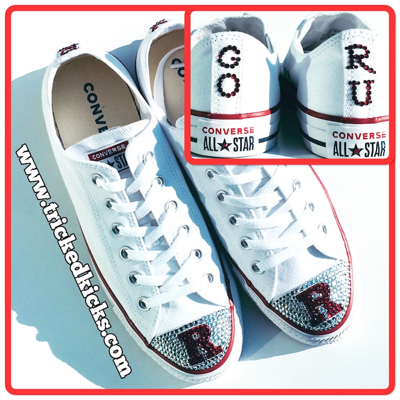 College Logo & University Logo Bling Converse Shoes. Womens | Etsy