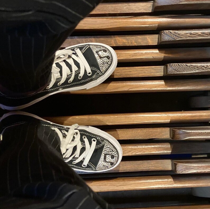 Kid's Music Note Custom Converse Shoes. Music Blinged - Etsy