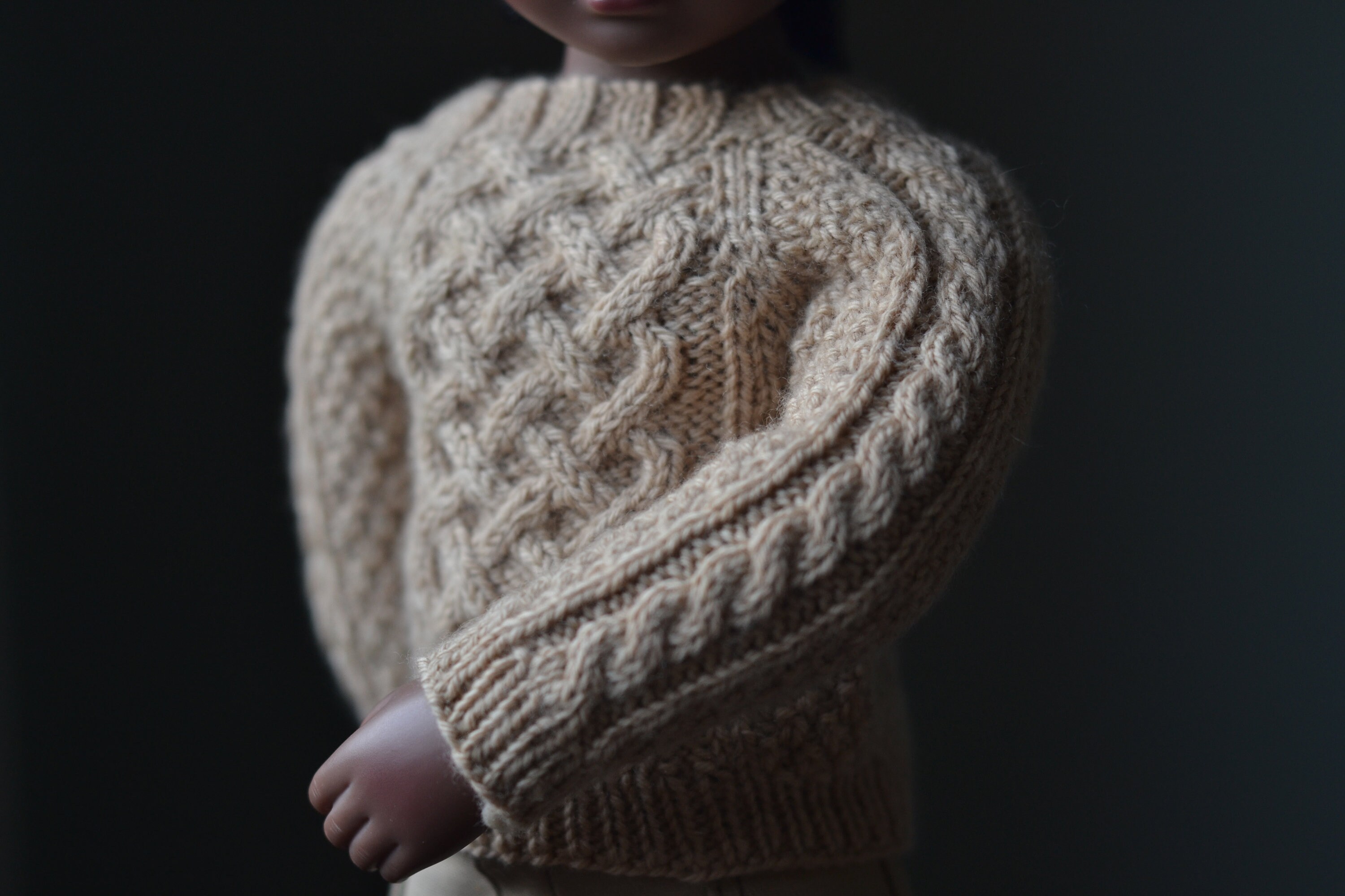 Knitting Pattern Celtic Cable Sweater to Fit A Girl for All Time ...