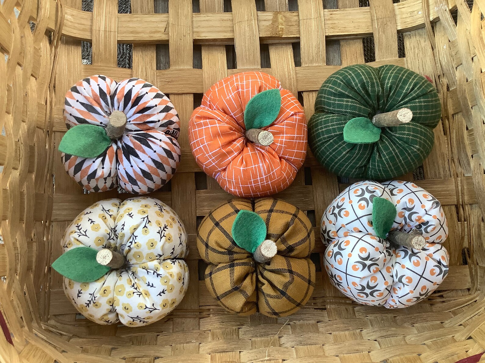Mini Fabric Pumpkins - Etsy