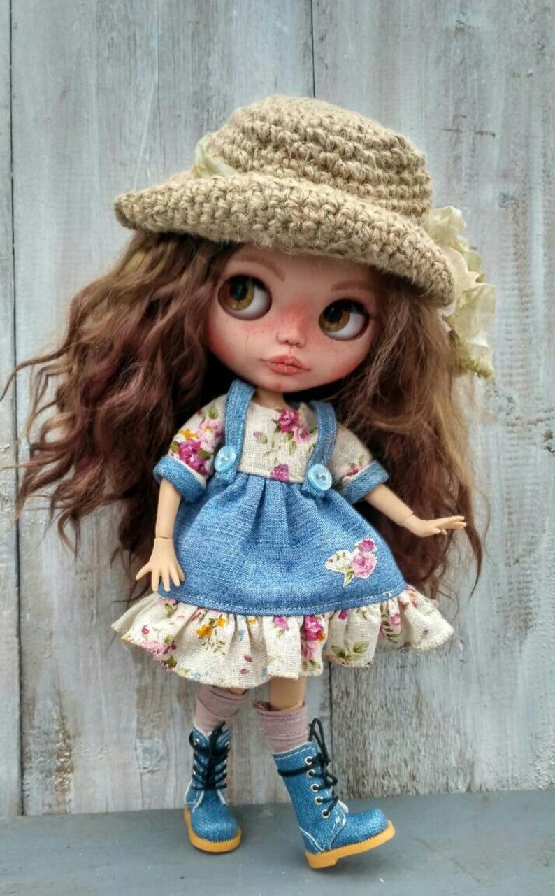 Blythe Custom Doll Emily Ooak Doll Collectable Doll With Etsy