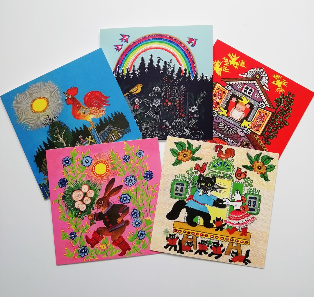 Your Choice of 5 / 10 Cards - Pack of Blank Art Cards - Greeting Card ...