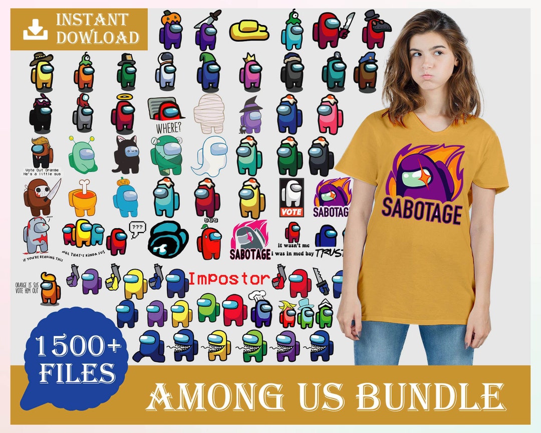 New Among Us SVG Bundle Among Us Character SVG Among Us - Etsy