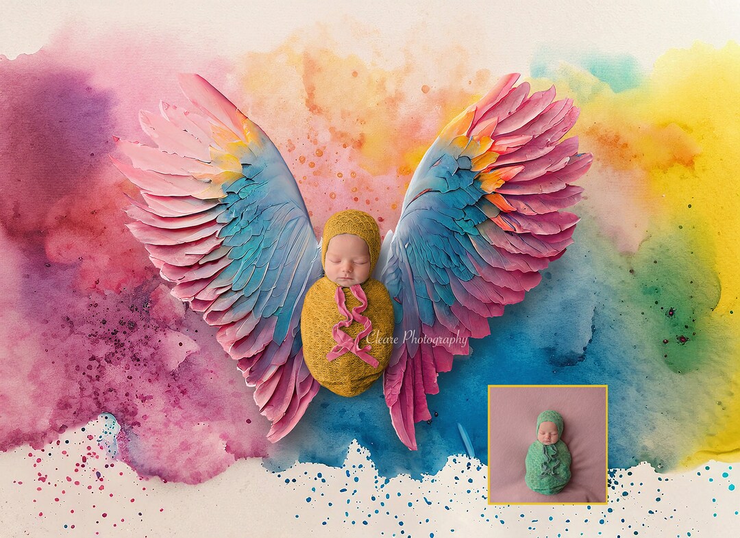 Festival of Colour Digital Backdrop - Etsy