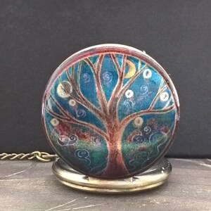 Pocket Watch Tree of Lifewatchgreen Treereligionwedding | Etsy