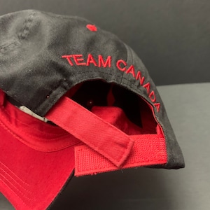 Team Canada Ice Hockey Adjustable Velcro Hat Cap - Etsy