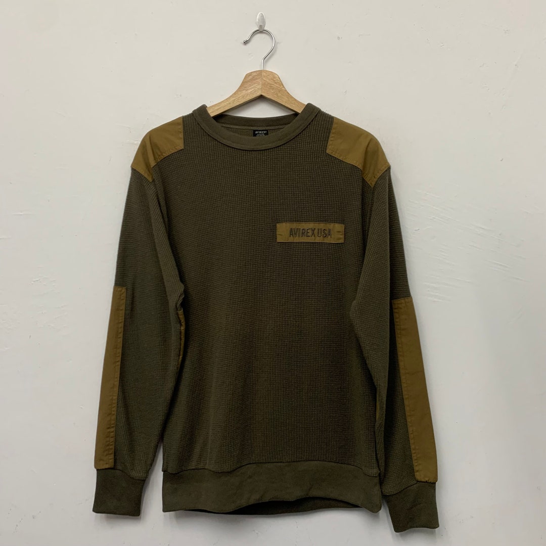 Avirex Usa Army Training Pullover Thermal Sweater Shirt Size Medium - Etsy