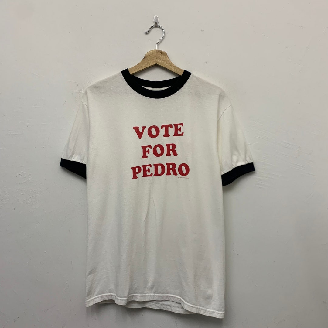 Vote for Pedro T-shirt Napoleon Dynamite Movie Vote for Pedro Ringer ...