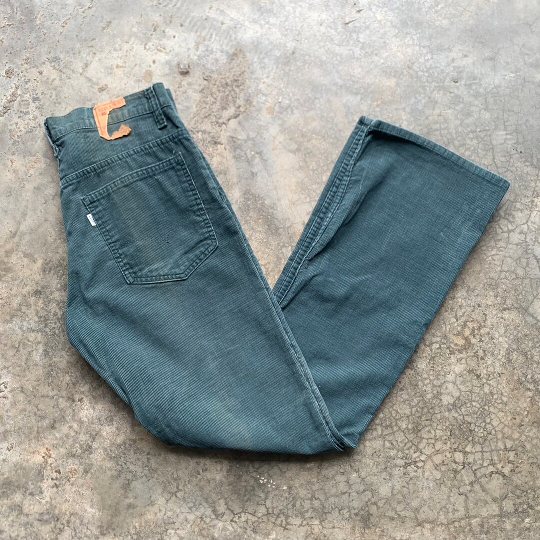 Vintage 80s Levis 517 Bootcut Corduroy Jeans Size 30x31 Talon 42 Zipper ...