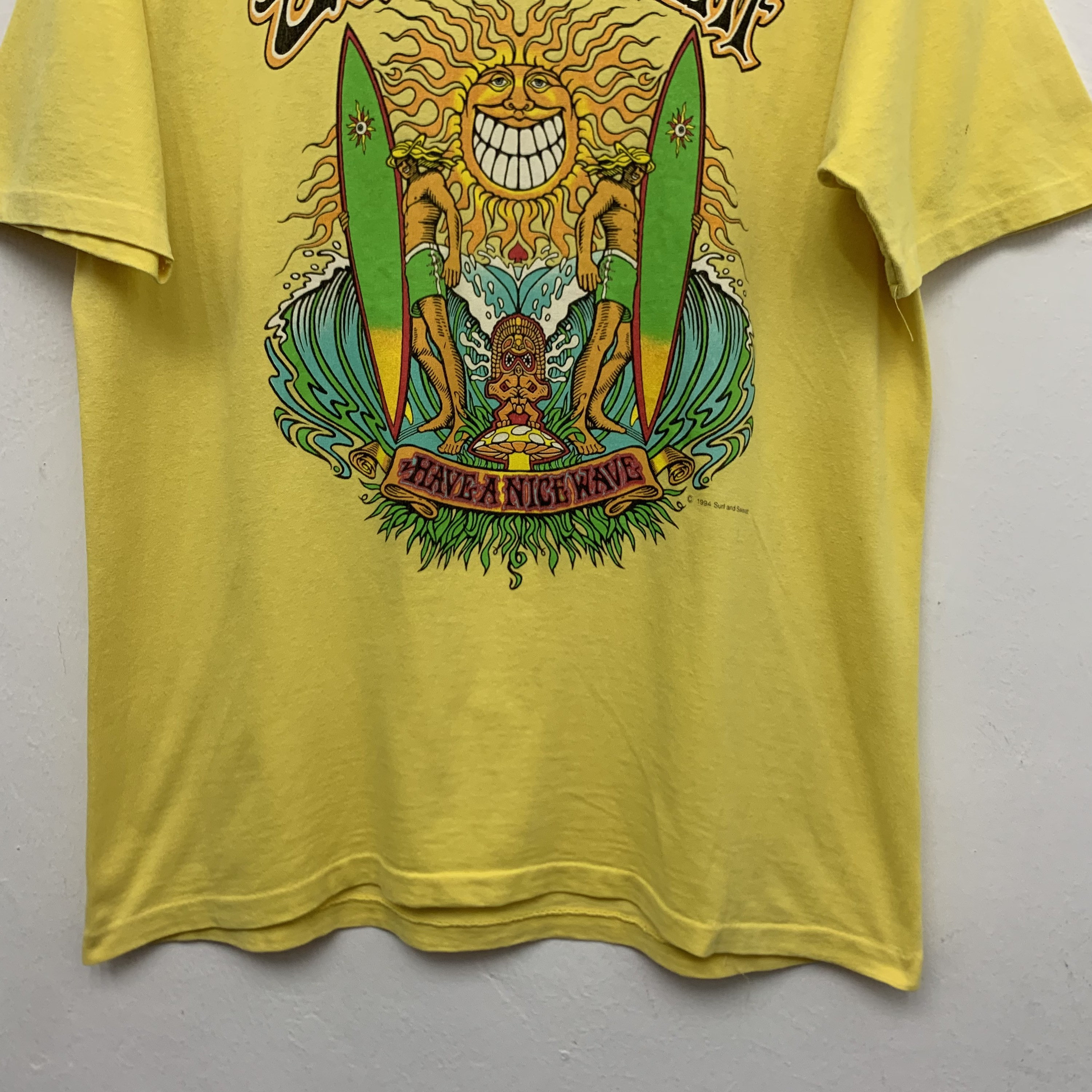 Surfing T-shirt Vintage 90s Surf and Sweat Have A Nice Wave - Etsy