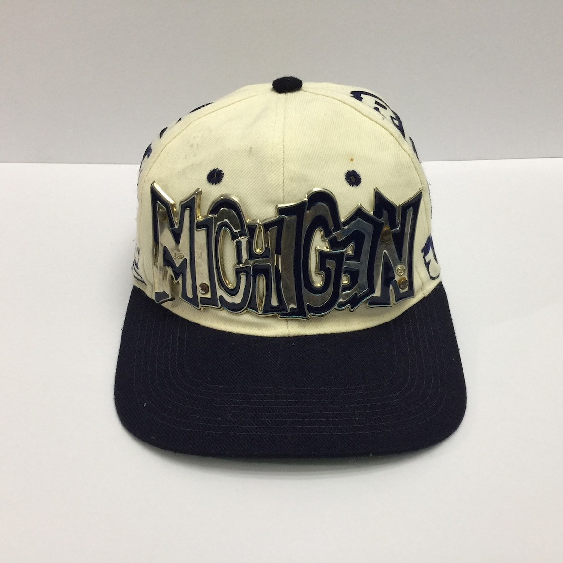 Vintage Michigan Wolverines NCAA Snapback Hat 90s Michigan | Etsy